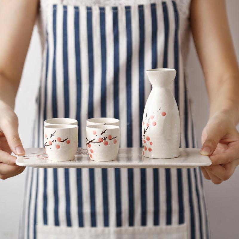 Japanese Cherry Blossom Traditional Sake Drinkware with Gift Box – JL ...